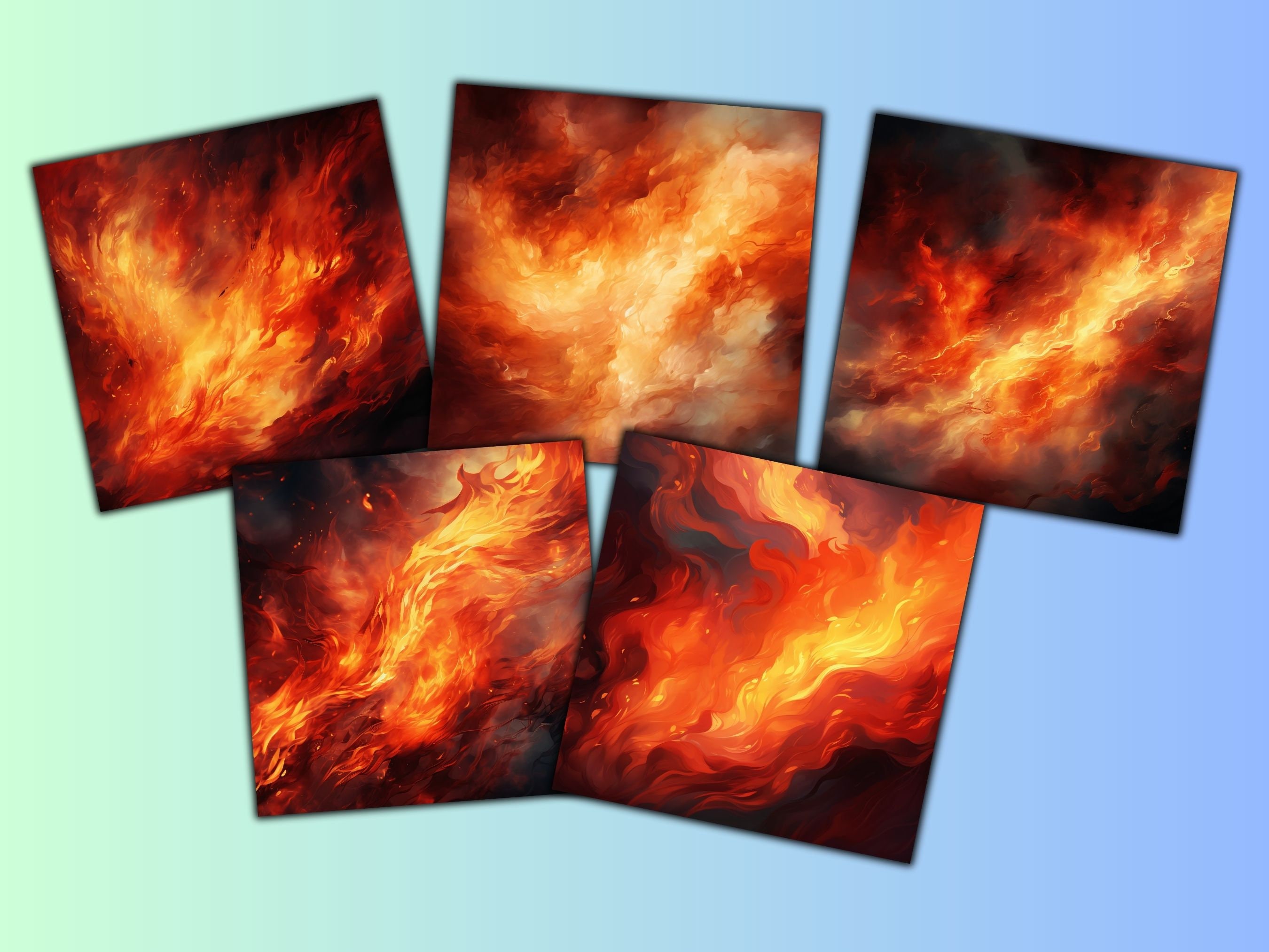Fire Digital Paper, Fire Photo, Fire Textures Fire Clipart JPG, Real ...