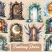 Fantasy Watercolor Doors Clipart Bundle PNG, Instant Download Fairy ...