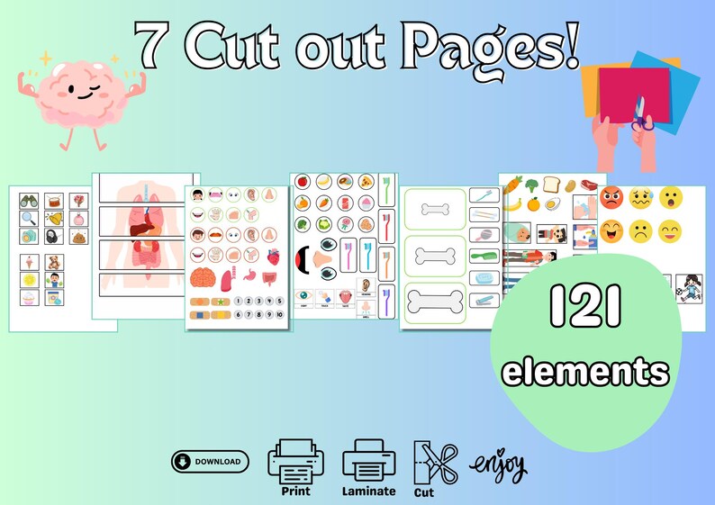 Learn About Our Body, Educational Busy Book - Etsy