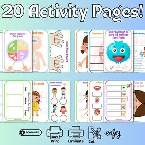 Learn About Our Body, Educational Busy Book - Etsy