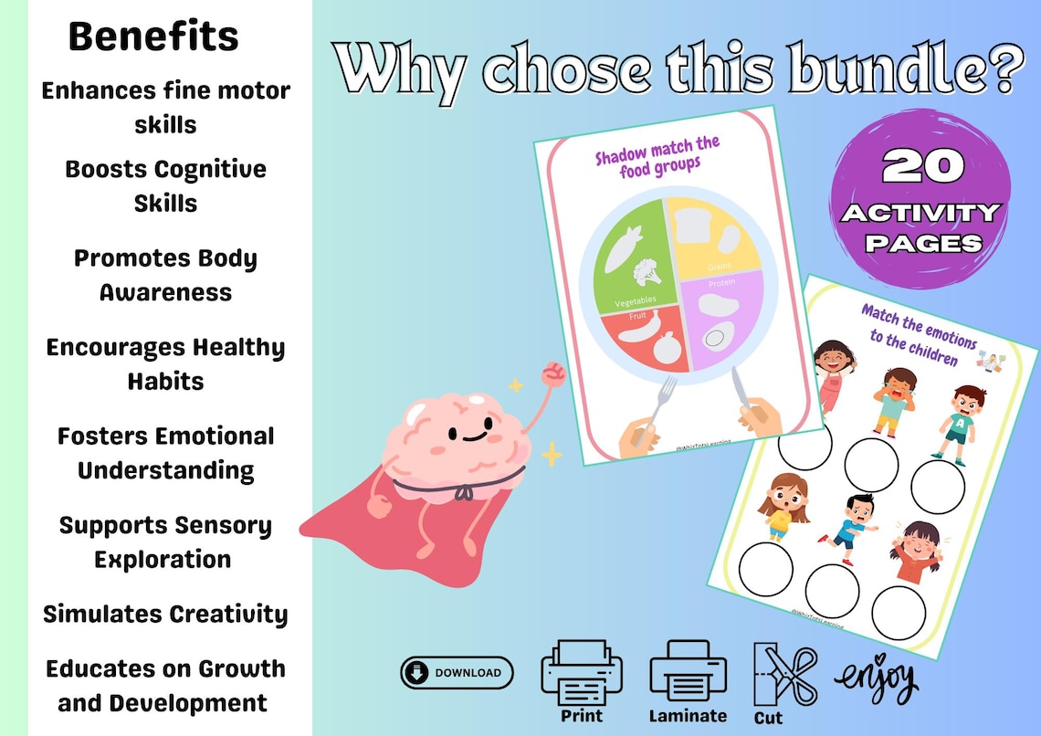 Learn About Our Body, Educational Busy Book - Etsy