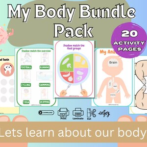 Learn About Our Body, Educational Busy Book - Etsy