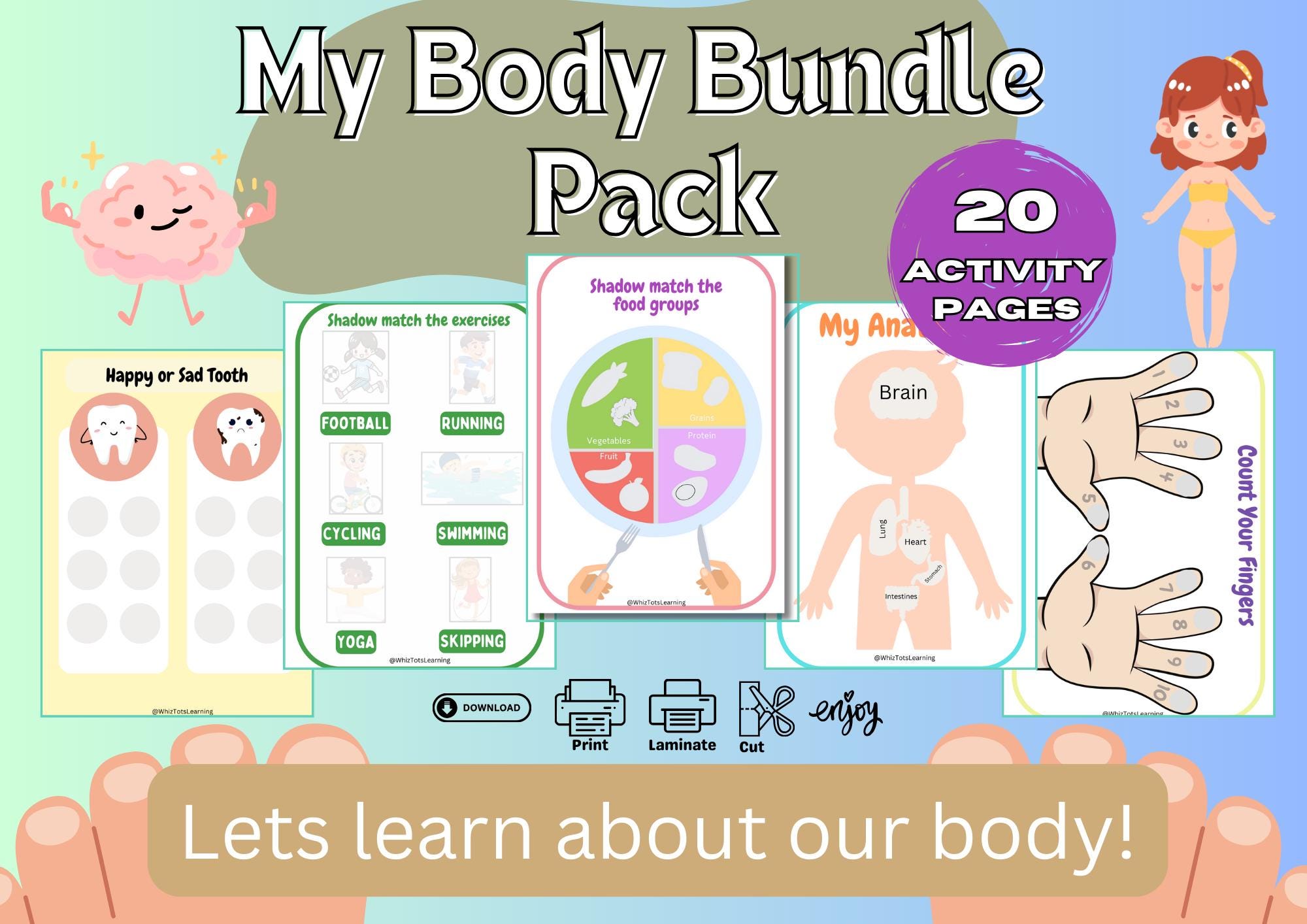 Learn About Our Body, Educational Busy Book - Etsy