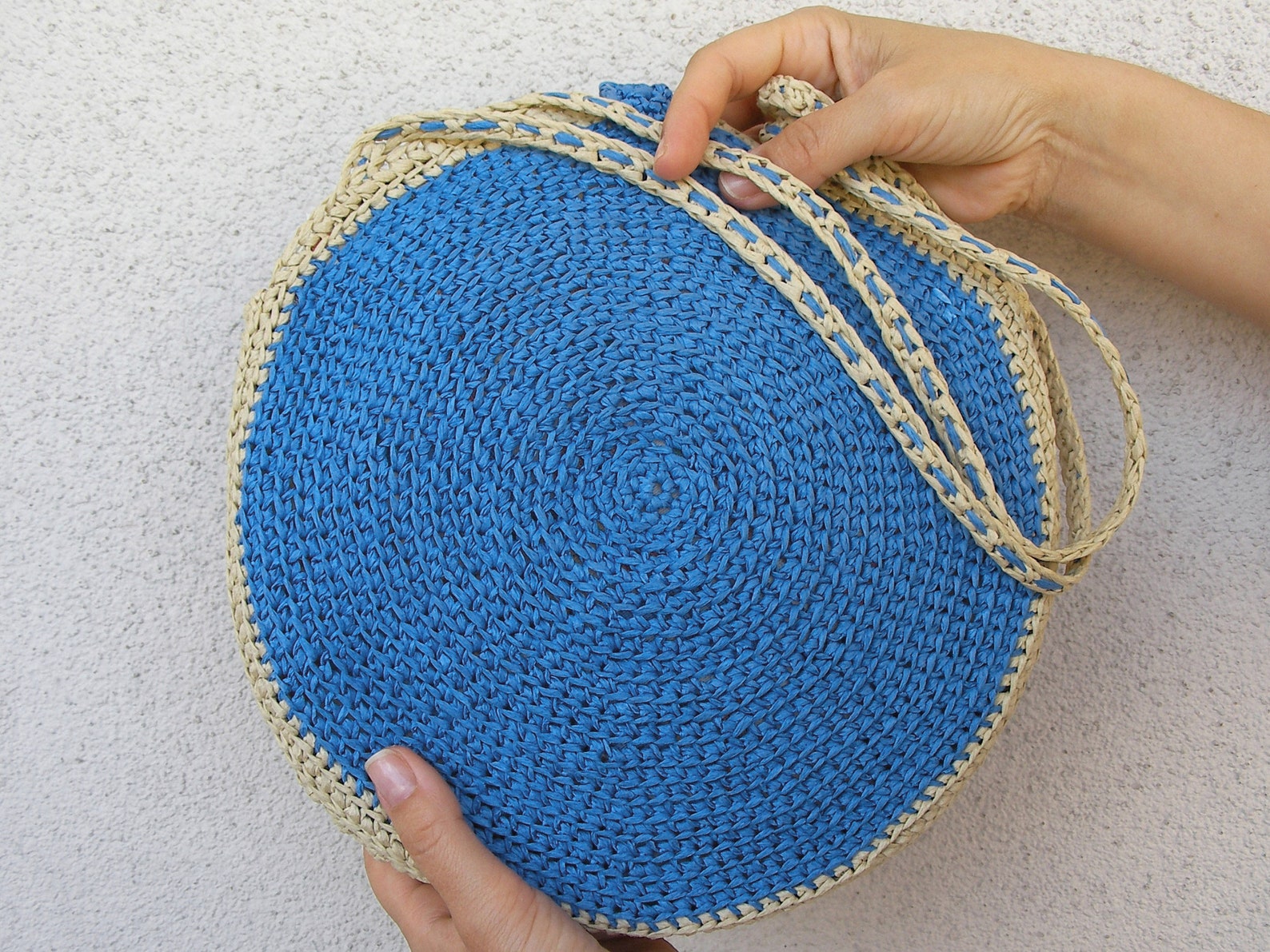 Crochet Round Bag Knit Circle Bag Stylish Round Women's - Etsy