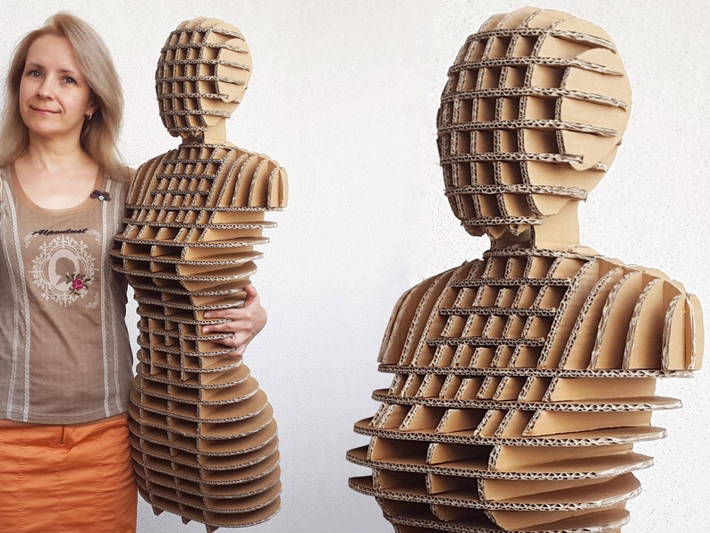 Hand Cut Mannequin Portable Dummy Dress Form DIY Kit FREE SHIPPING - Etsy