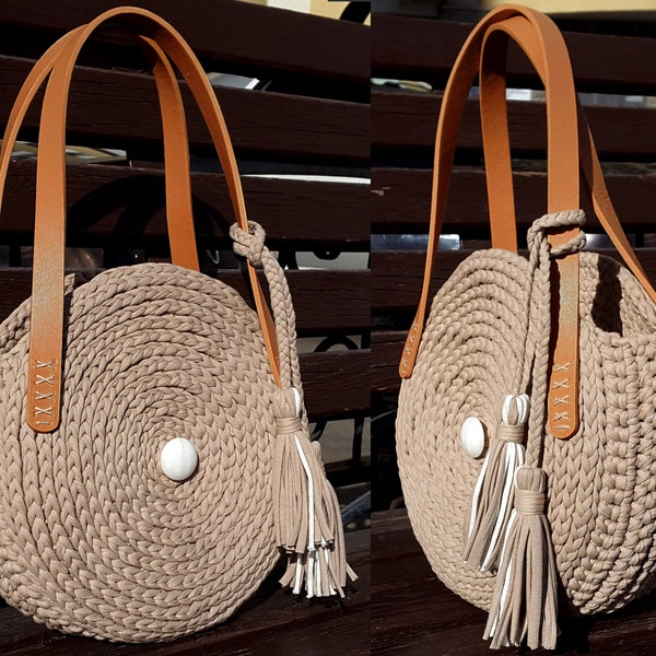 Round Bag - Etsy