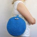 Crochet Round Bag Knit Circle Bag Stylish Round Women's - Etsy