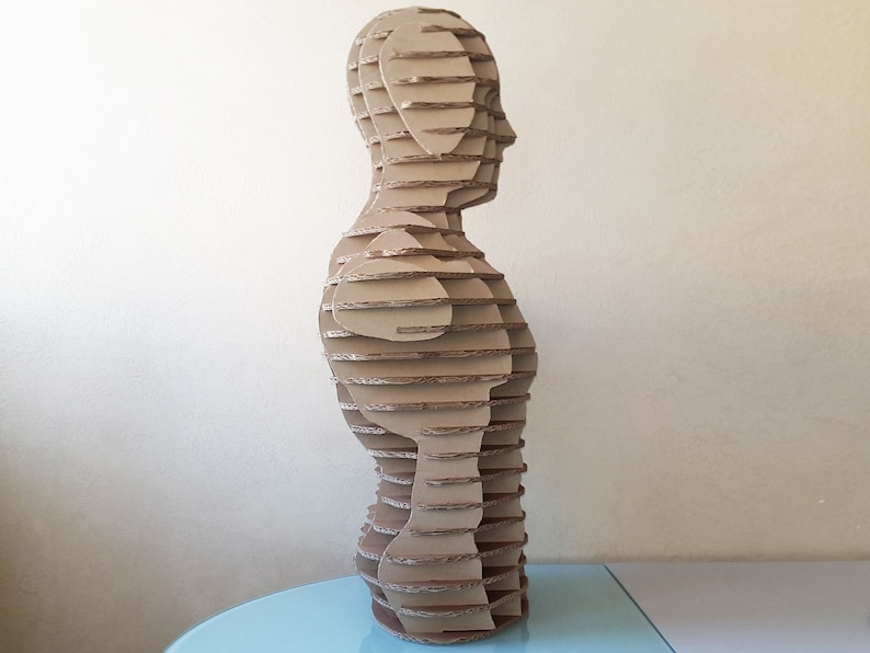 Body Form Dress Form Cardboard Mannequin Man Mannequin Display DIY Kit ...
