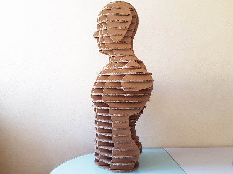 Body Form Dress Form Cardboard Mannequin Man Mannequin Display DIY Kit ...