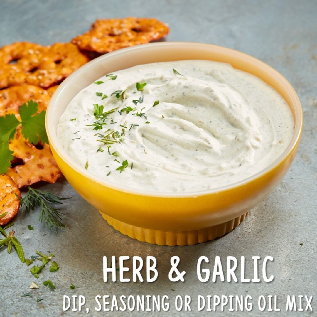 Herb & Garlic Dip Mix Seasoning, Dipping Oil - Etsy