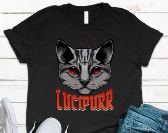 Black Cat Pentagram Shirt - Etsy