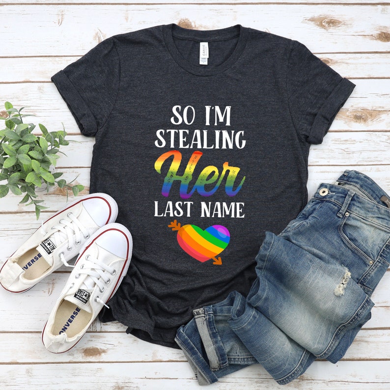 LGBTQ Pride Matching Couple T-shirt Rainbow Lesbian - Etsy