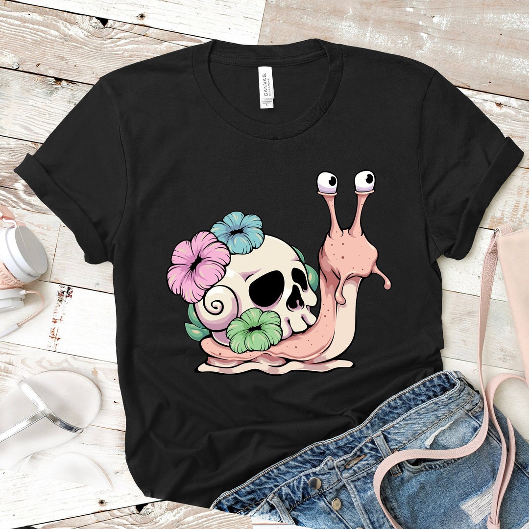 Kawaii Snail Skull T-shirt Menhera Emo Egirl Eboy Tank - Etsy