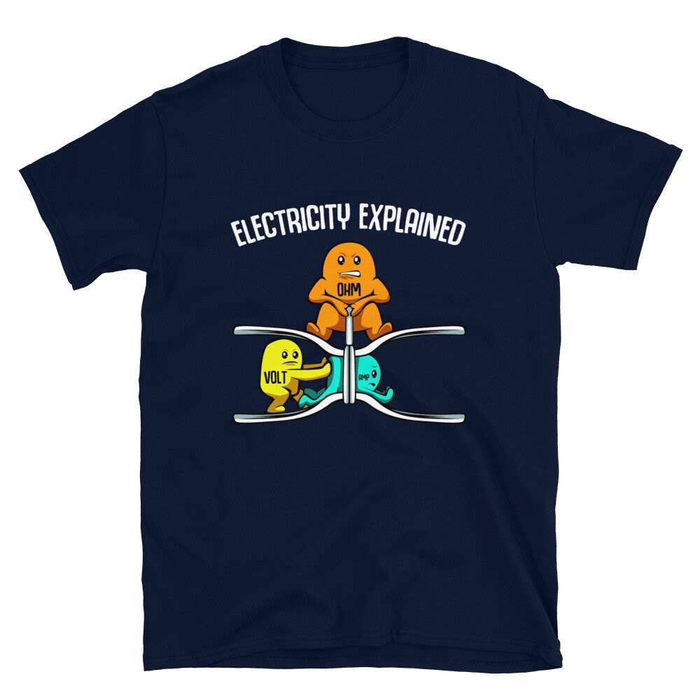 Funny Electricity Explained Physics Teacher Electrician Nerd - Etsy Canada