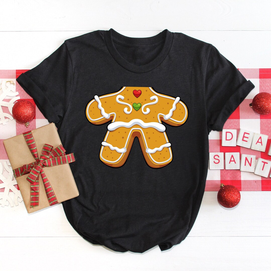 Gingerbread Man Body Costume T-shirt Christmas Sweatshirt - Etsy