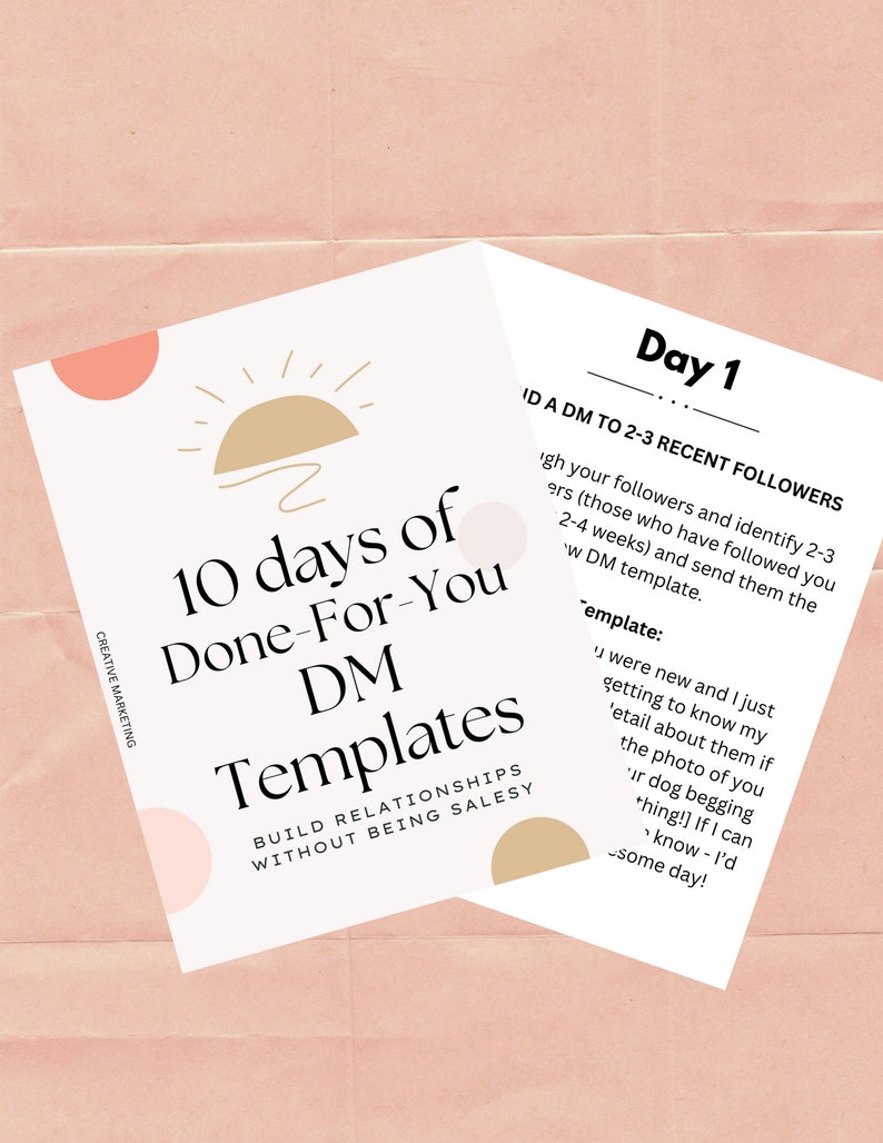 10 Days of DM Templates, Direct Message Template, Network Marketing ...