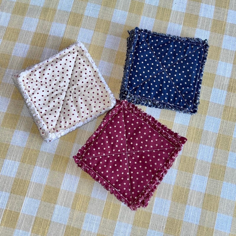 Primitive Rag Quilt - Etsy