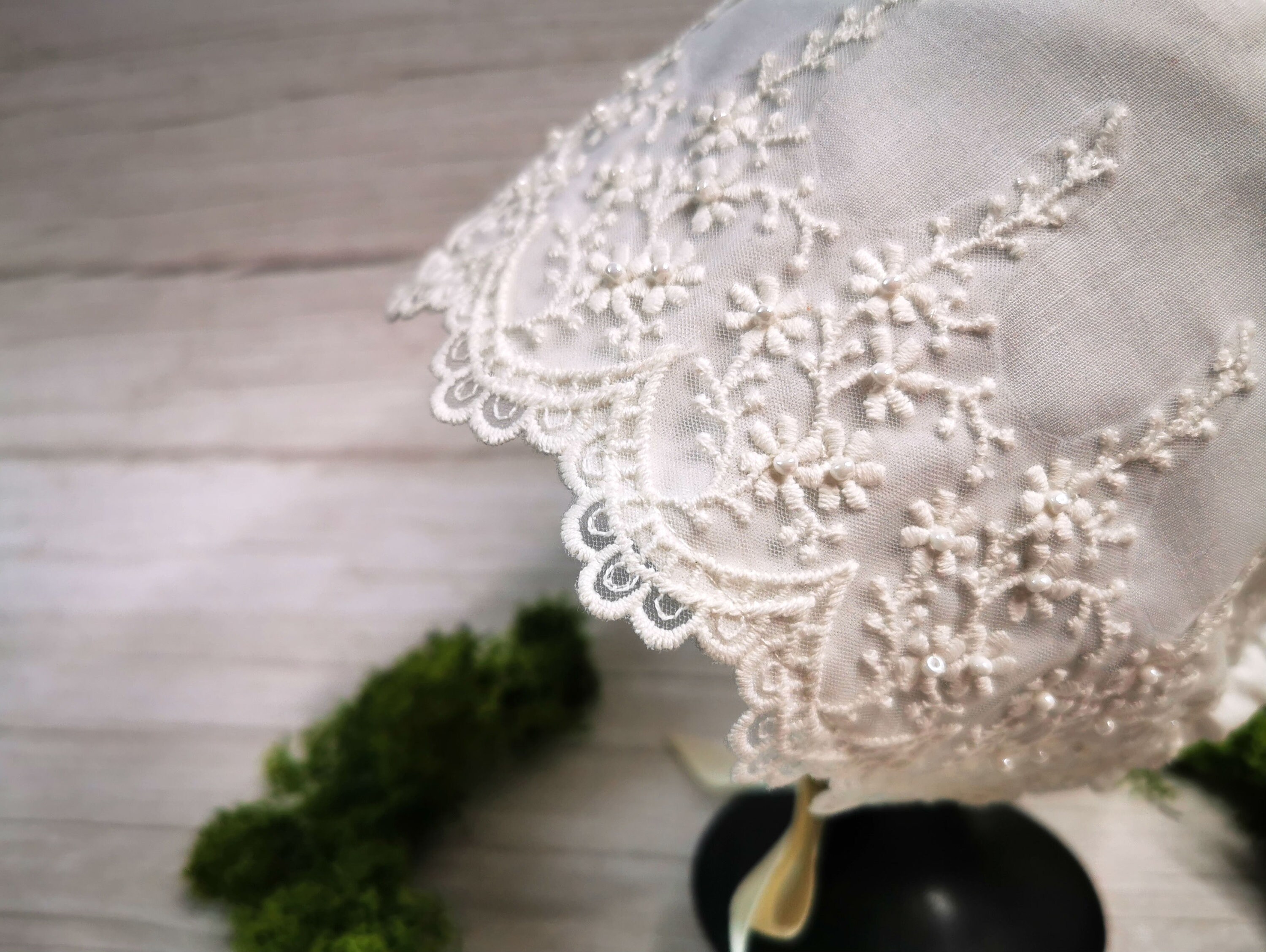 Girl Hat Baptism, White Christening Hat, Cotton Hat, Embroidered Bonnet ...