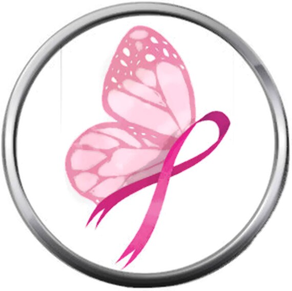 Butterfly Wings Pink Breast Cancer Ribbon Survivor Cure by - Etsy