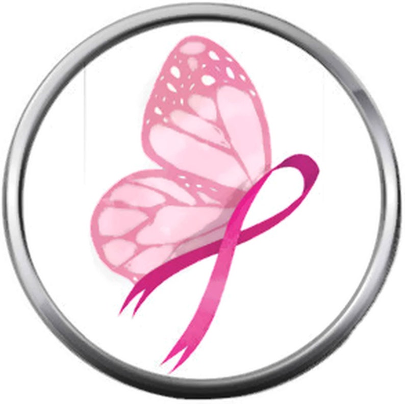 Butterfly Wings Pink Breast Cancer Ribbon Survivor Cure by Awareness ...