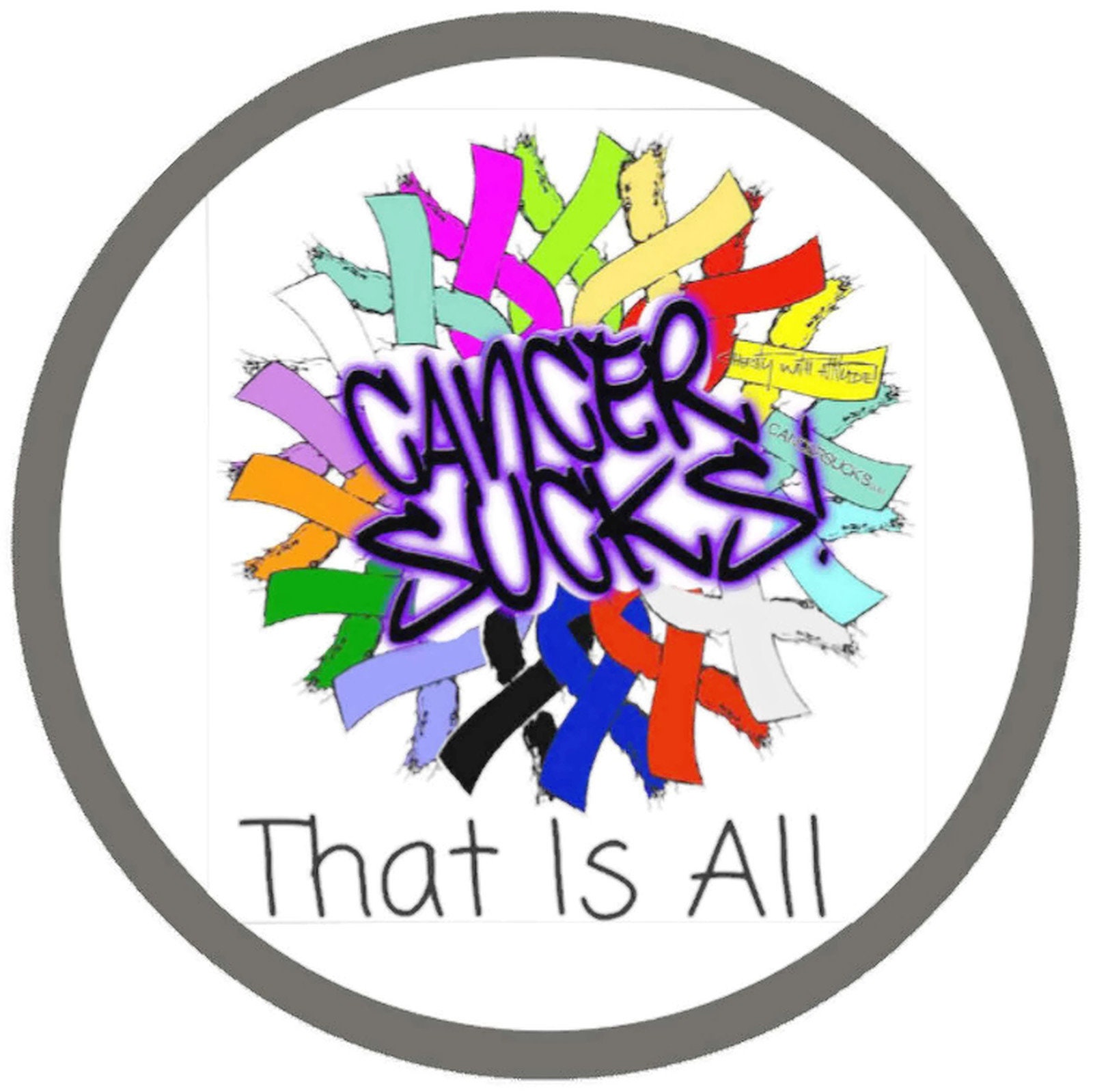 Cancer Sucks That's All Breast Cancer Support Awareness Hope for A Cure ...