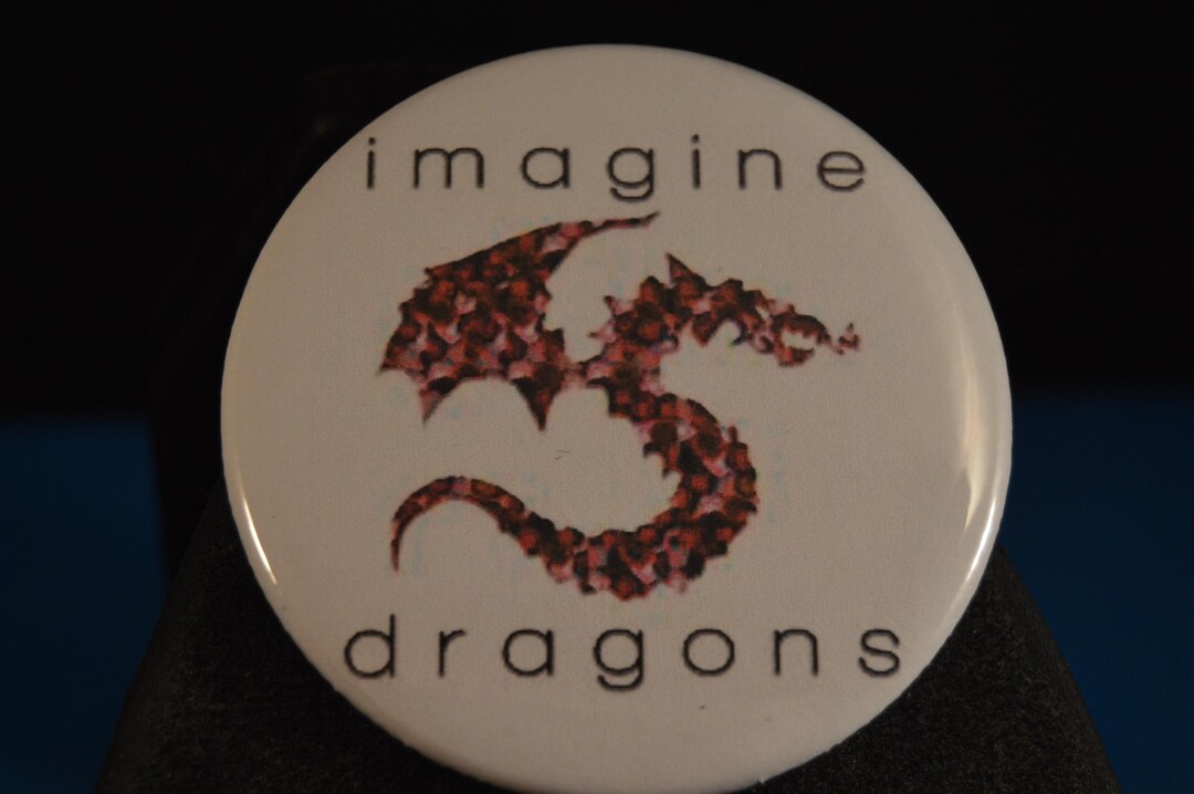 IMAGINE DRAGONS BUTTON Pin Back Badge Pinback Punk Large 2 1/4" Brand ...
