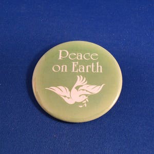 PEACE ON EARTH Button Pinpack Pin Badge Punk Large 2 1/4" Brand New ...