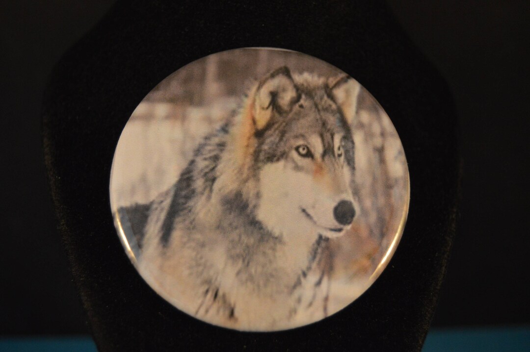 TIMBERWOLF BUTTON Pinback Badge Pin Punk Brand New!!! Large 2 1/4 ...