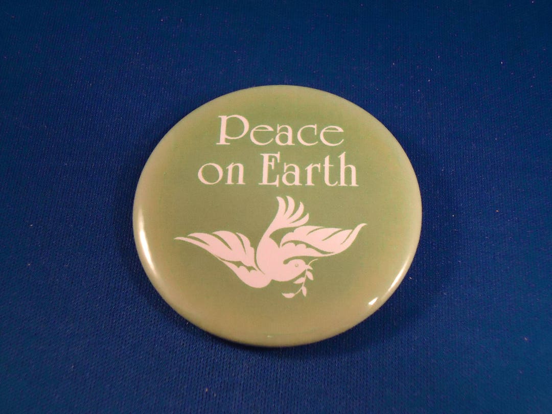 PEACE ON EARTH Button Pinpack Pin Badge Punk Large 2 1/4" Brand New ...