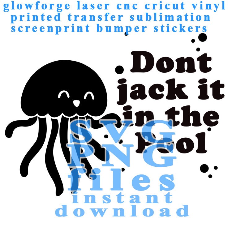 DONT JACK IT in the Pool Logo Svg Png Digital Download Funny - Etsy