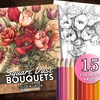 27 Whimsical Flowers Coloring Book Pages, High Quality Floral Printable ...