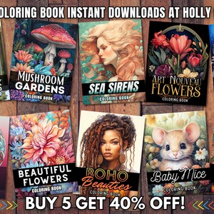 26 Baby Mice Coloring Book Pages, Baby Animals Cuties Printable PDF ...