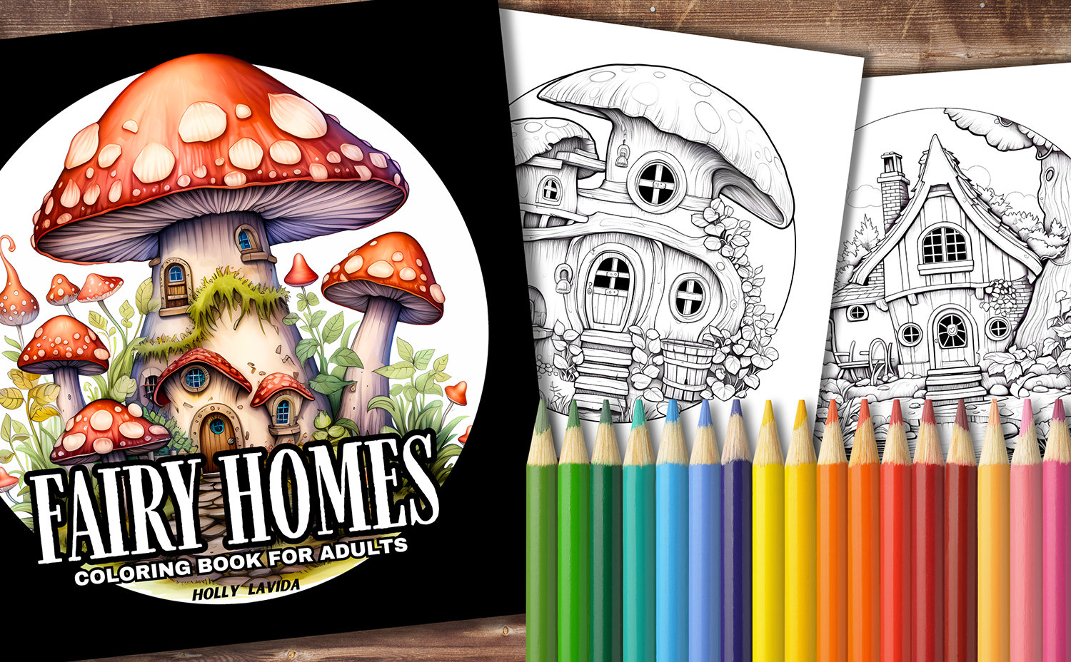 60 Fairy Homes Coloring Book Pages Fantasy Fairy Houses - Etsy