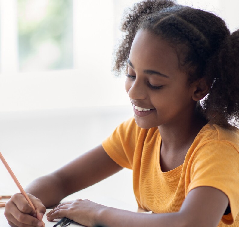 Quirky Girl Coloring Book Page, Big Eyes Doll Instant Download, Red ...