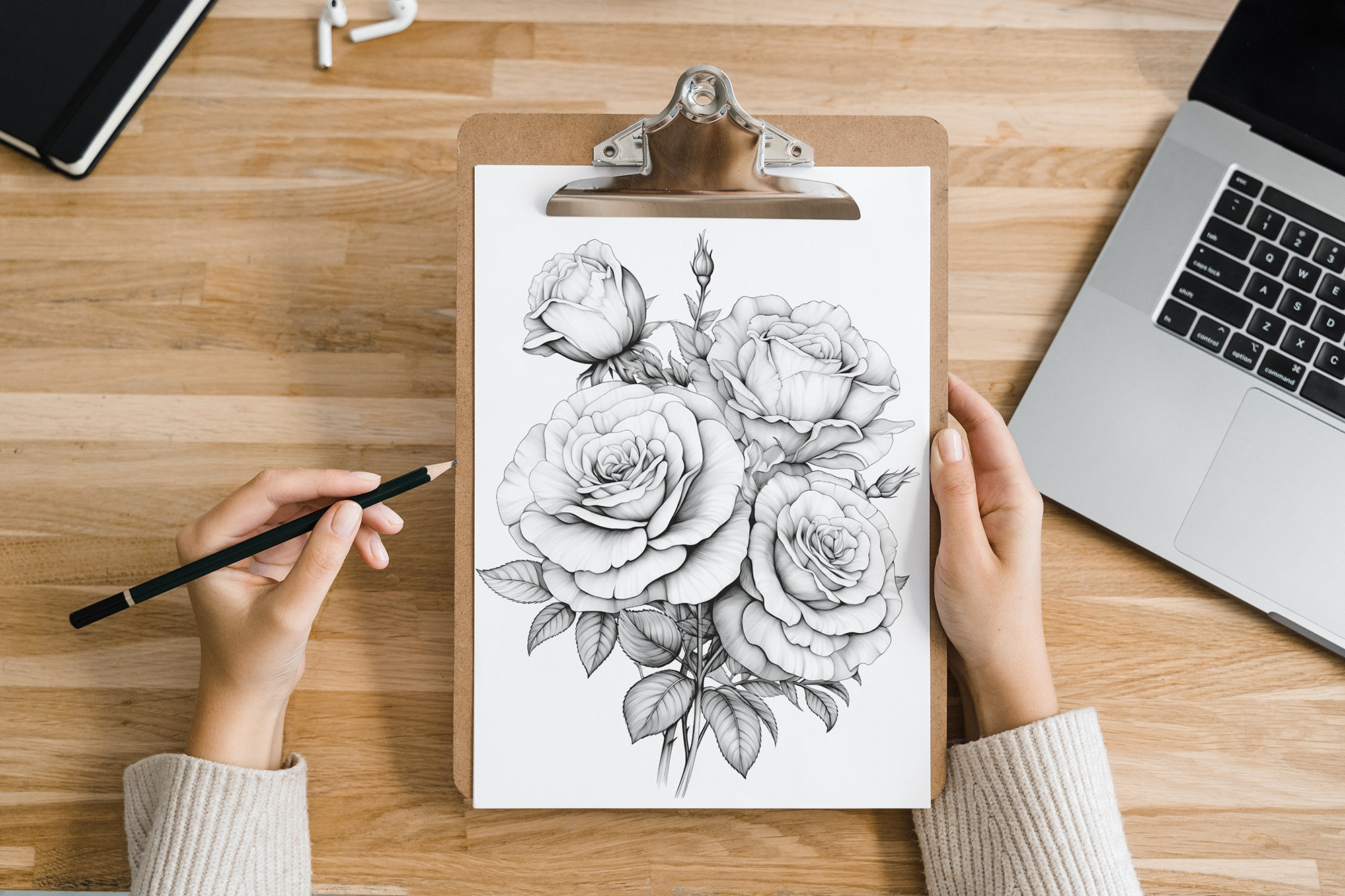 25 Vintage Roses Coloring Book Pages Rose Flowers Coloring - Etsy