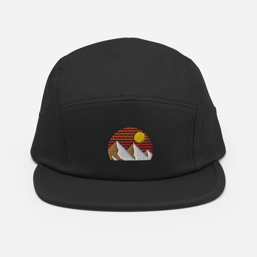 Sunset Five Panel Hat | Outdoors Mountain Camp Hat | Hiking Camping 5 ...