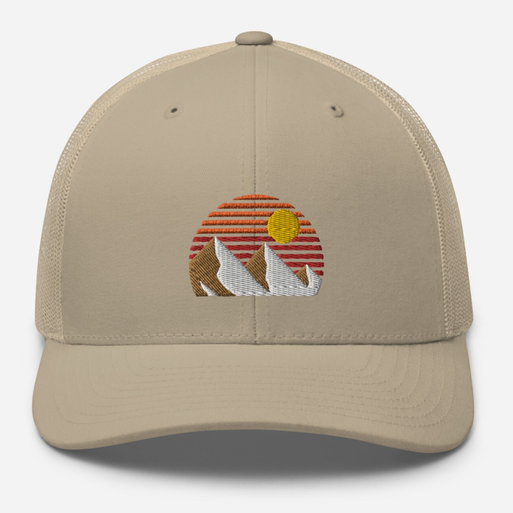Sunset Trucker Hat | Outdoors Mountain Trucker Mesh Back Hat Cap ...