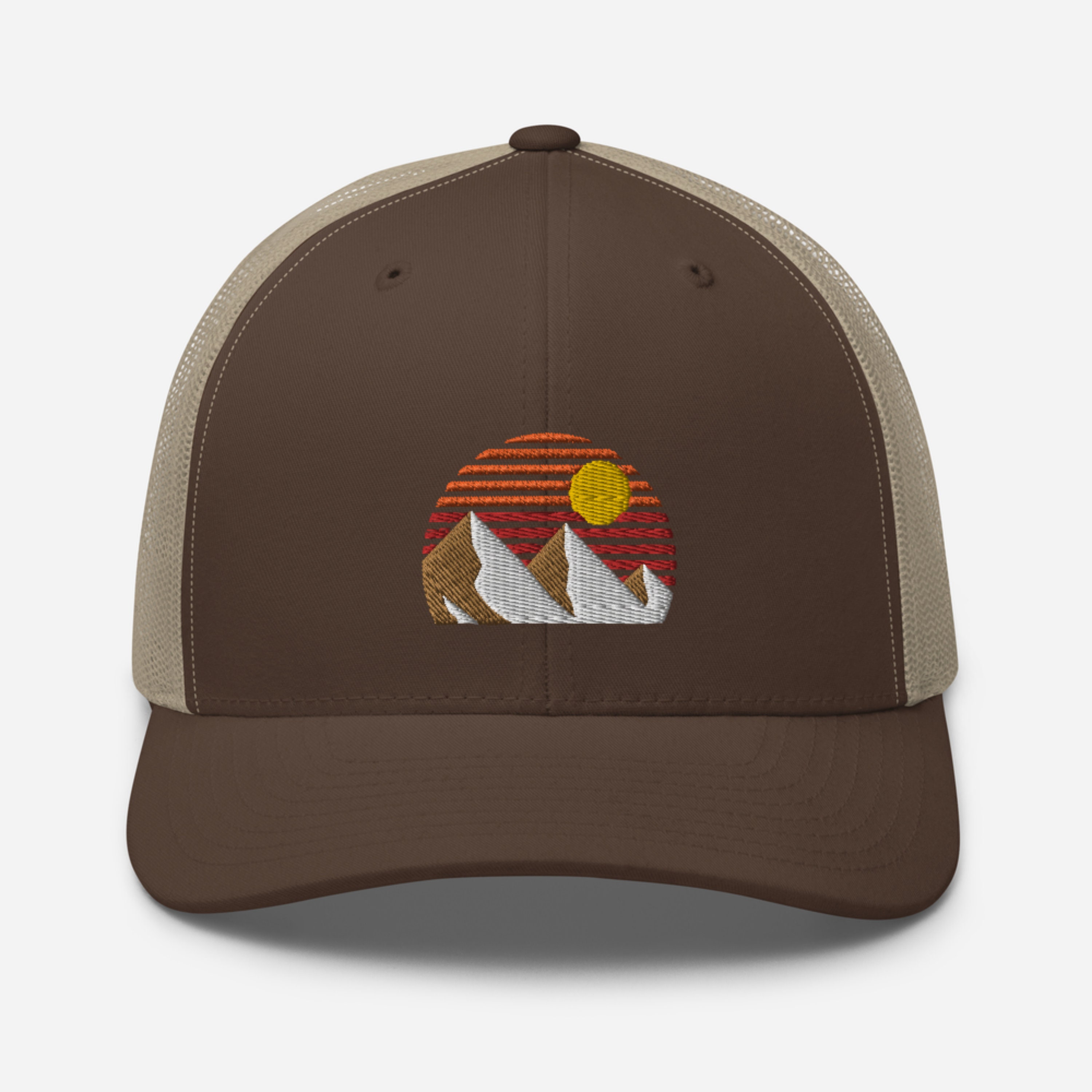 Sunset Trucker Hat | Outdoors Mountain Trucker Mesh Back Hat Cap ...