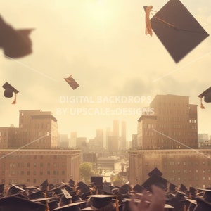 Graduation Virtual Backdrops, Set of 5, School Photography Background ...