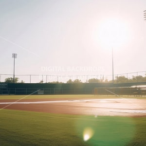 Day Baseball Field Backdrop V2, Set of 5, High School Sports ...