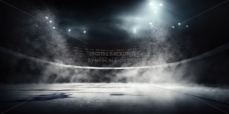 Ice Hockey Rink Background V2, Set of 6, Digital Photo Sports Teams ...