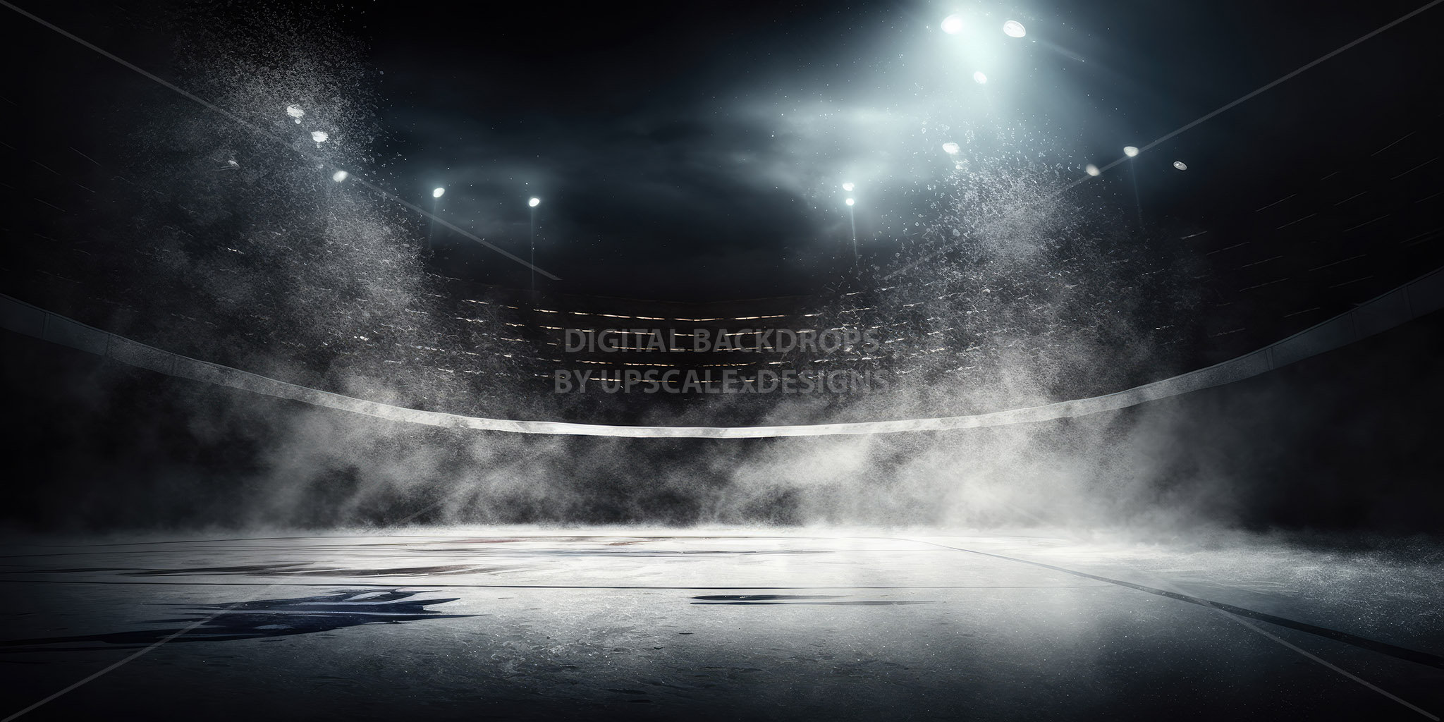 Ice Hockey Rink Background V2, Set of 6, Digital Photo Sports Teams ...