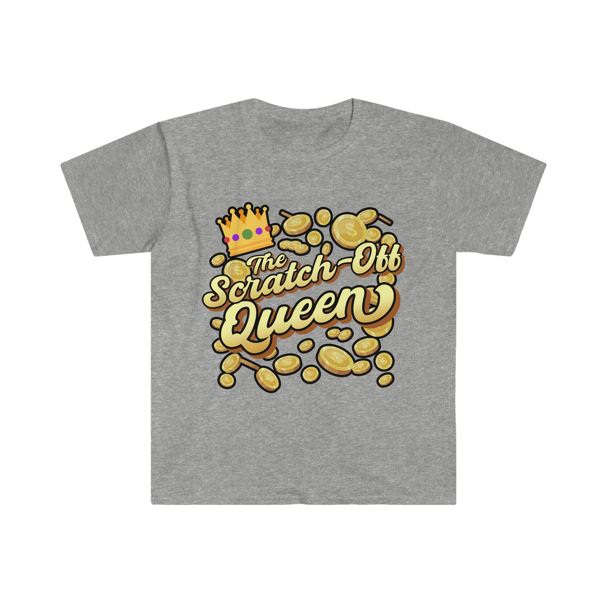 Scratch-offs Queen T-shirt, Lottery Ticket Scratchers Winner Tshirt ...