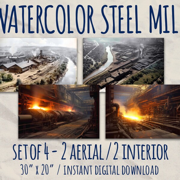 Steel Mill Art - Etsy