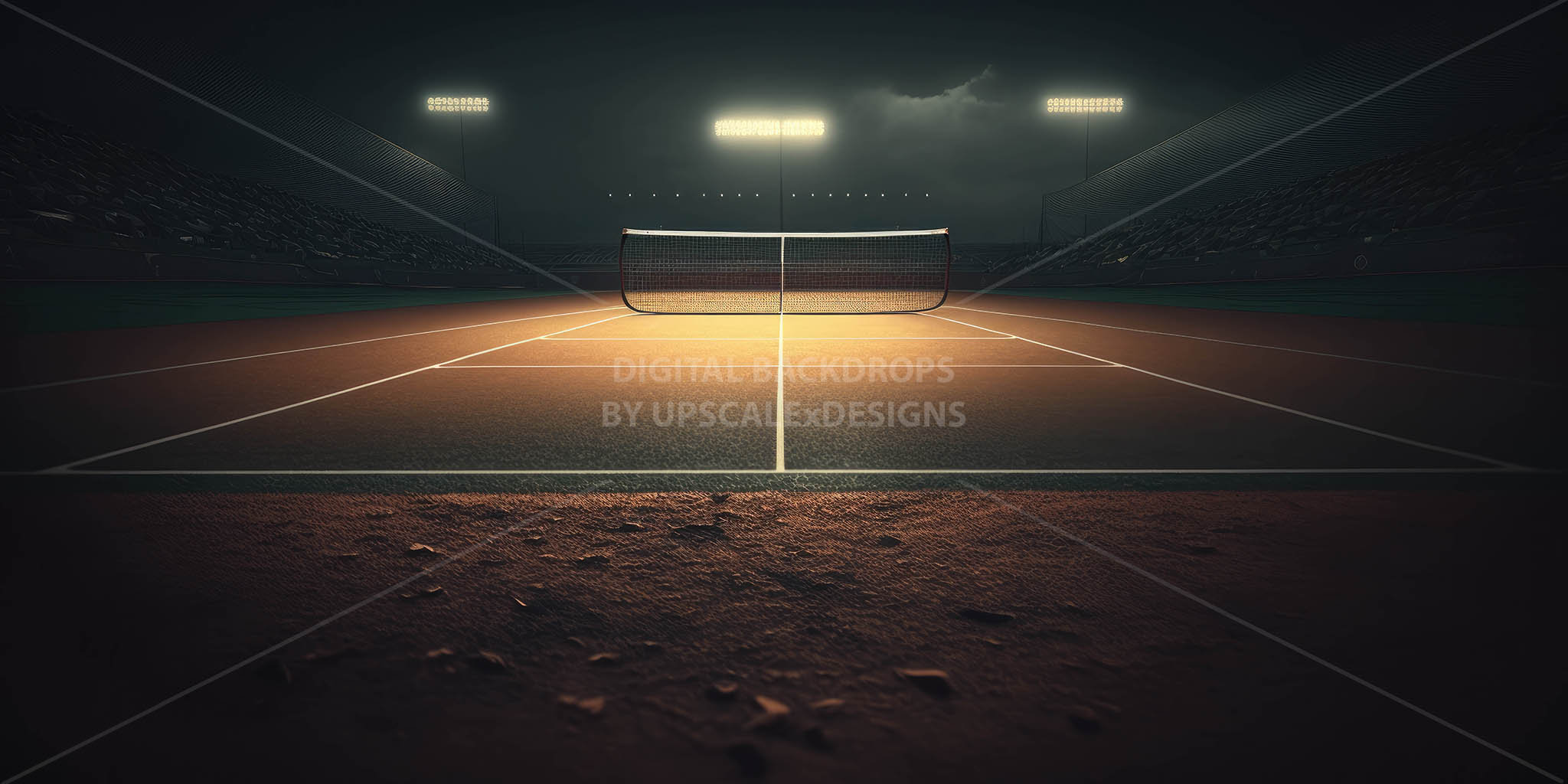 Tennis Court Background V1, Set of 5, Digital Illustrations Sports ...