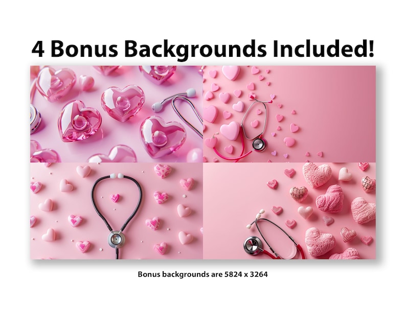 OBGYN Hospital Interiors Backdrop, Set of 4 + Bonus, Doctors & Nurses ...