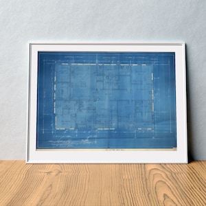 Vintage American Home Blueprints, Set of 6 Architecture Prints (digital ...