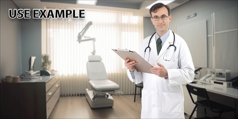 Medical Clinic Interiors Backdrop V2, Set of 4, Doctor Photography ...