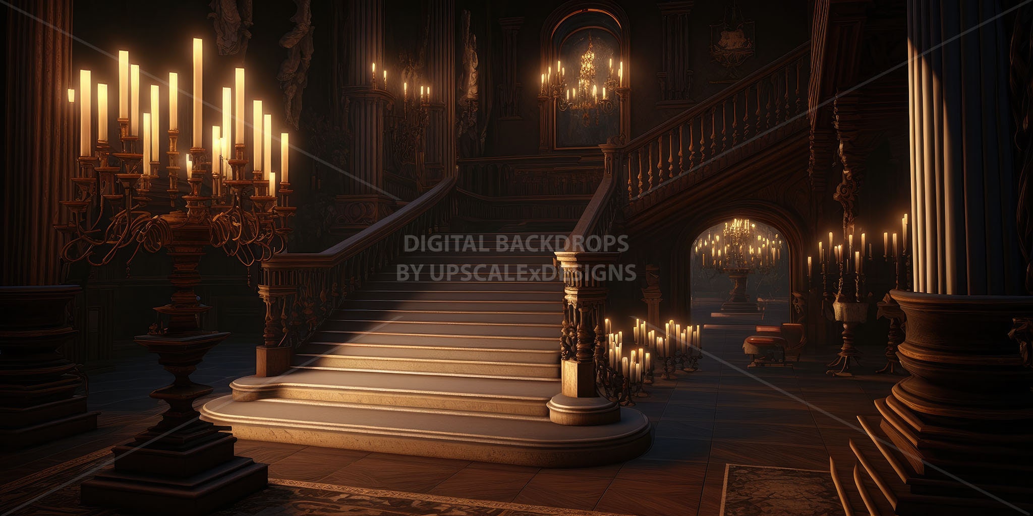Medieval Castle Staircase Backdrop Set of 8 Princess - Etsy