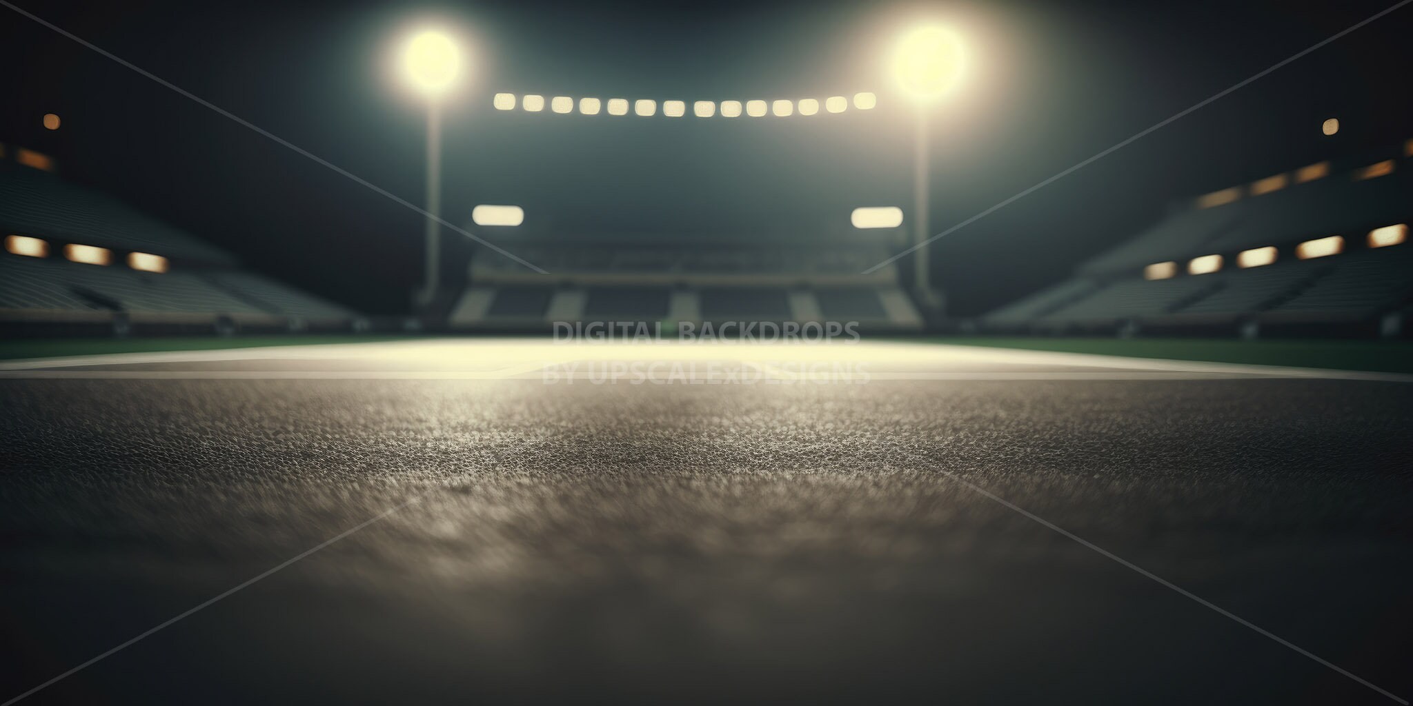 Night Sports Field Arena Backdrop, Set of 4, Photography School Sports ...